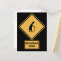 grandma crossing postcard | Zazzle