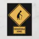 grandma crossing postcard | Zazzle