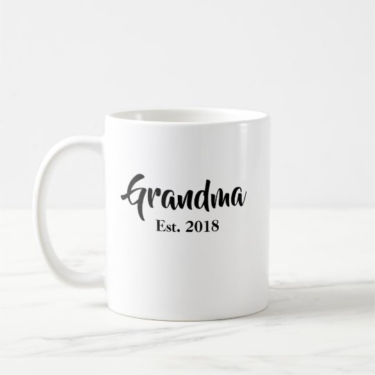 Grandma Established 2018 Mug | Zazzle.com