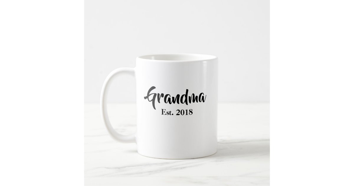 Grandma Established 2018 Mug | Zazzle