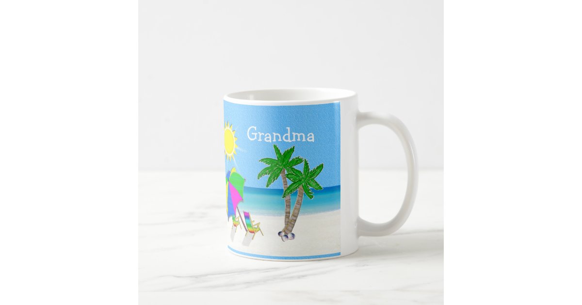 GRANDMA Mugs Beach Themed Coffee Mugs | Zazzle