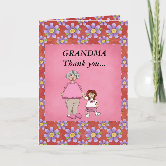 Grandma Thank You Card | Zazzle