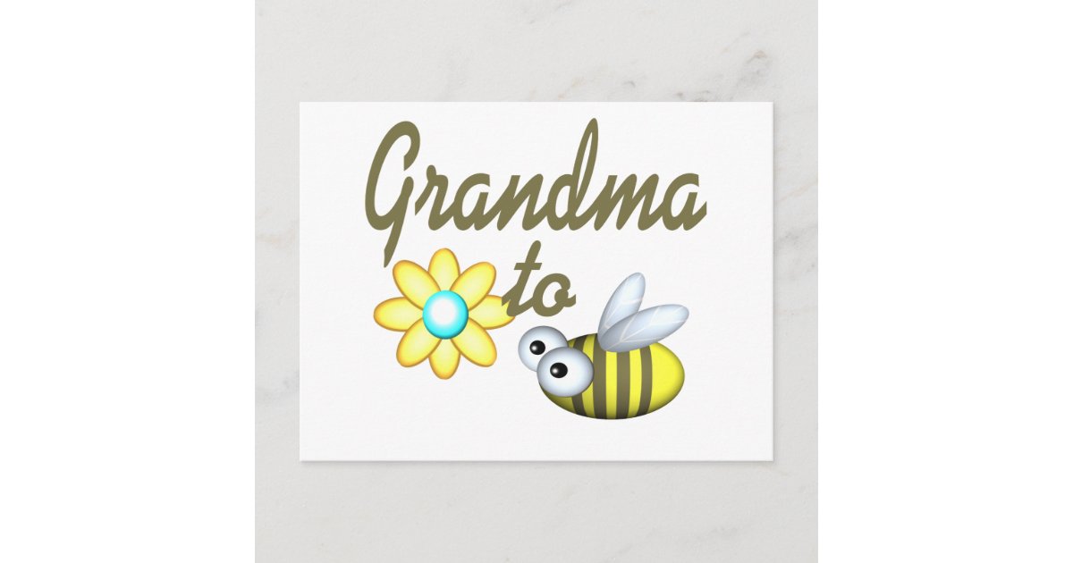 Grandma to Bee Postcard | Zazzle