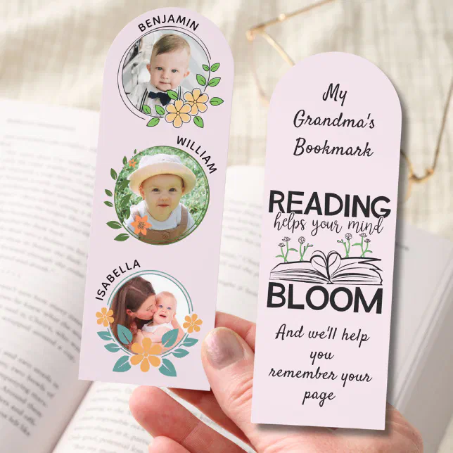 Grandma's Favorite Photos Bookmarks | Zazzle