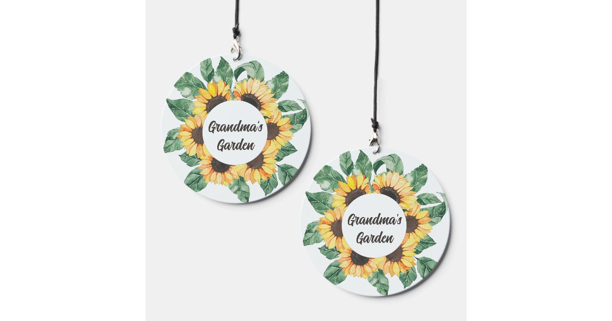 Grandma's Garden Sunflower Wind Chime | Zazzle