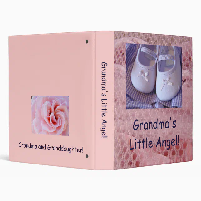Grandma's Little Angel! binder Granddaughter photo | Zazzle