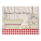 Grandma's Kitchen Recipe Card | Zazzle.com