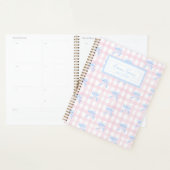 Grandmillennial Gingham with Bows Planner | Zazzle