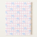 Grandmillennial Gingham with Bows Planner | Zazzle