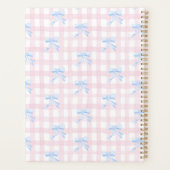 Grandmillennial Gingham with Bows Planner | Zazzle