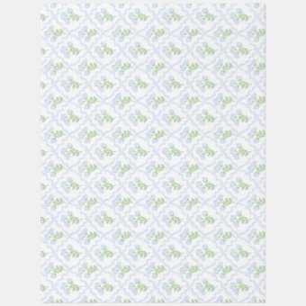 Grandmillennial Hydrangea Preppy Trellis Rug | Zazzle