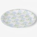 Grandmillennial Watercolor Hydrangea Paper Plates | Zazzle