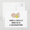 Grandmother Born Postcard | Zazzle