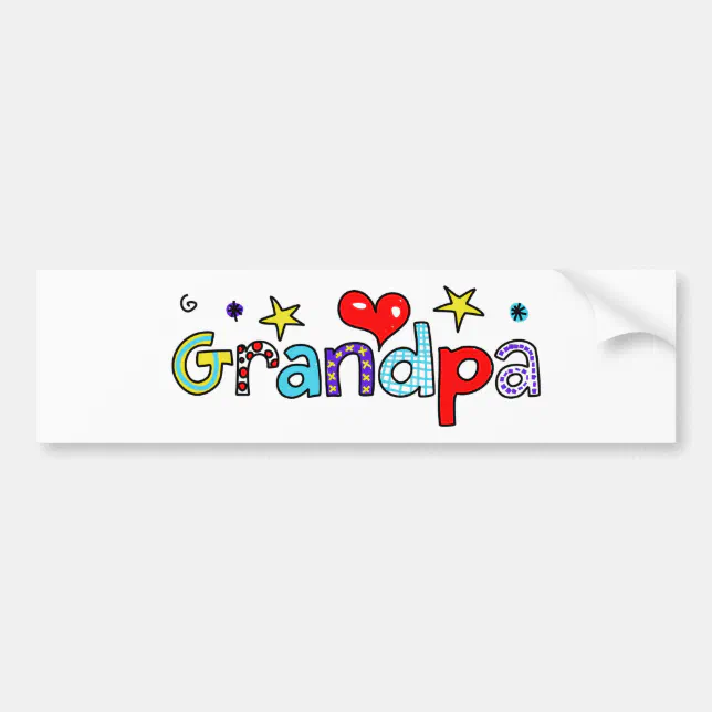 Grandpa Bumper Sticker | Zazzle