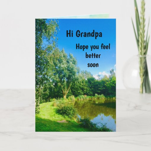 Grandpa Get Well Soon Greeting Card | Zazzle