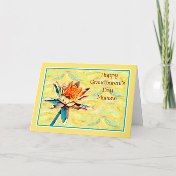 Grandparent's Day Card for Mamaw | Zazzle.com