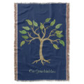 Grandparent's Family Tree Throw Blanket | Zazzle