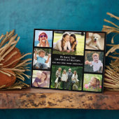 Grandparents Love Photo Collage Black Plaque | Zazzle