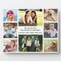 Grandparents Love You 8 Photo Collage Plaque | Zazzle