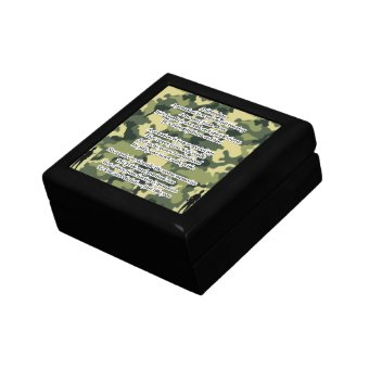 Grandson Poem Army Camouflage Jewelry Box | Zazzle