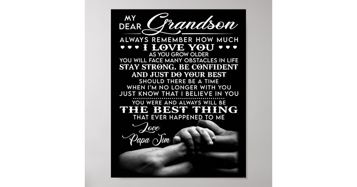 Grandson Poster | Zazzle
