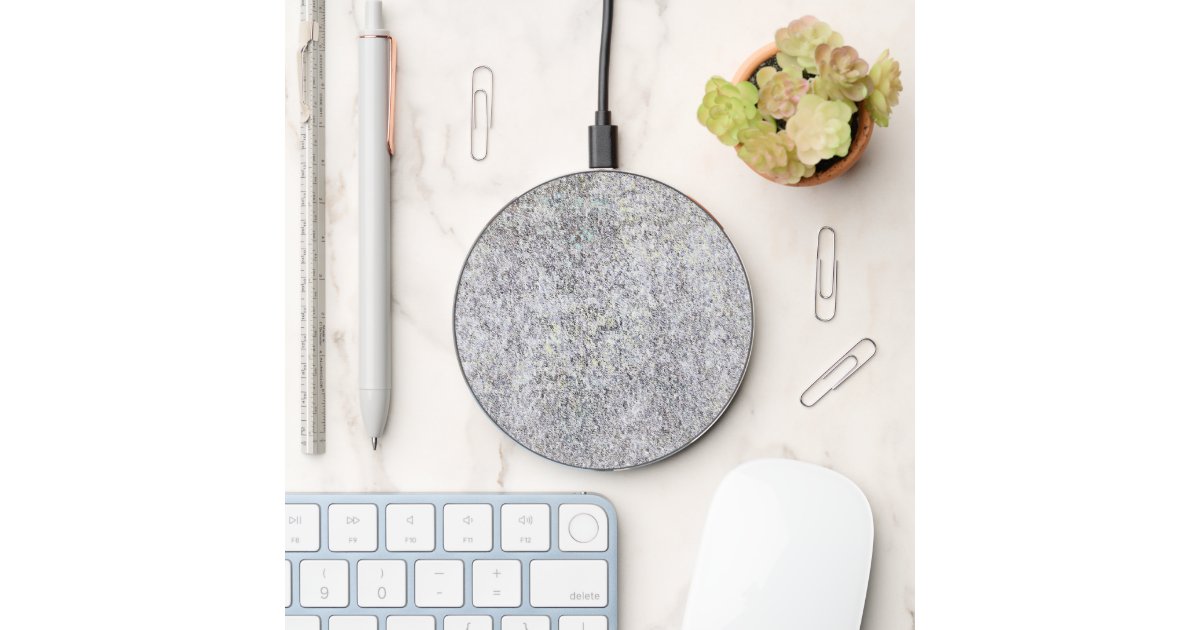 Granite Black Wireless Charger | Zazzle