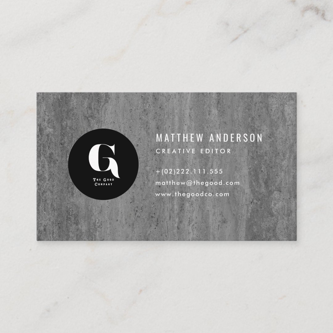 Granite Business Card | Zazzle