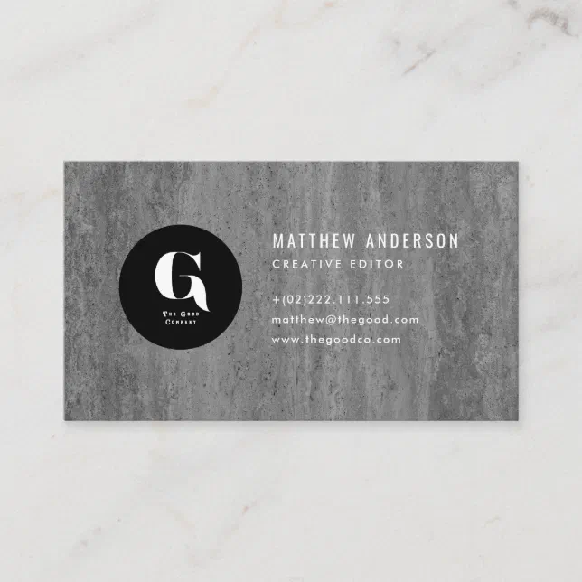 Granite Business Card | Zazzle