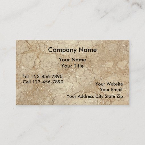 Granite Business Cards | Zazzle