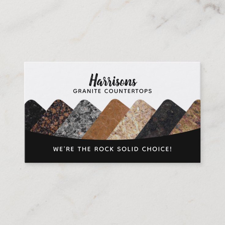 Granite Business Cards | Zazzle