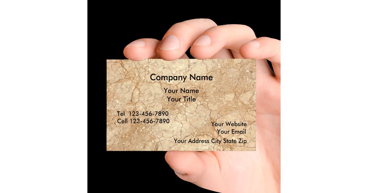 Granite Business Cards | Zazzle