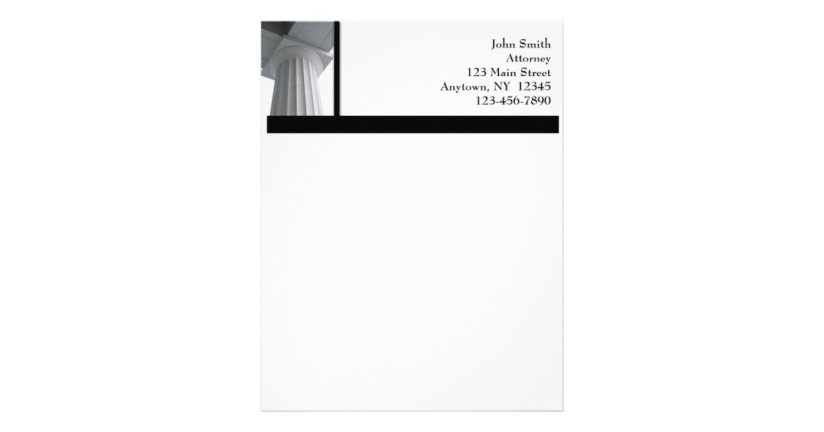 Granite Column Letterhead | Zazzle.com