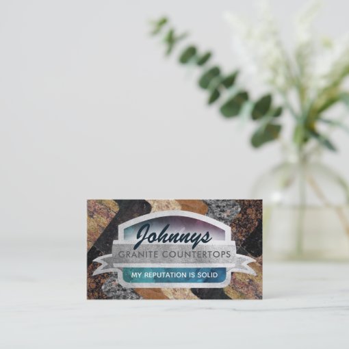 Granite Countertops Slogans Business Cards | Zazzle