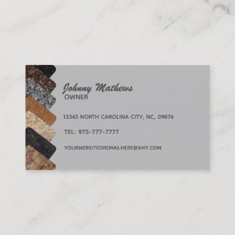 Granite Countertops Slogans Business Cards | Zazzle