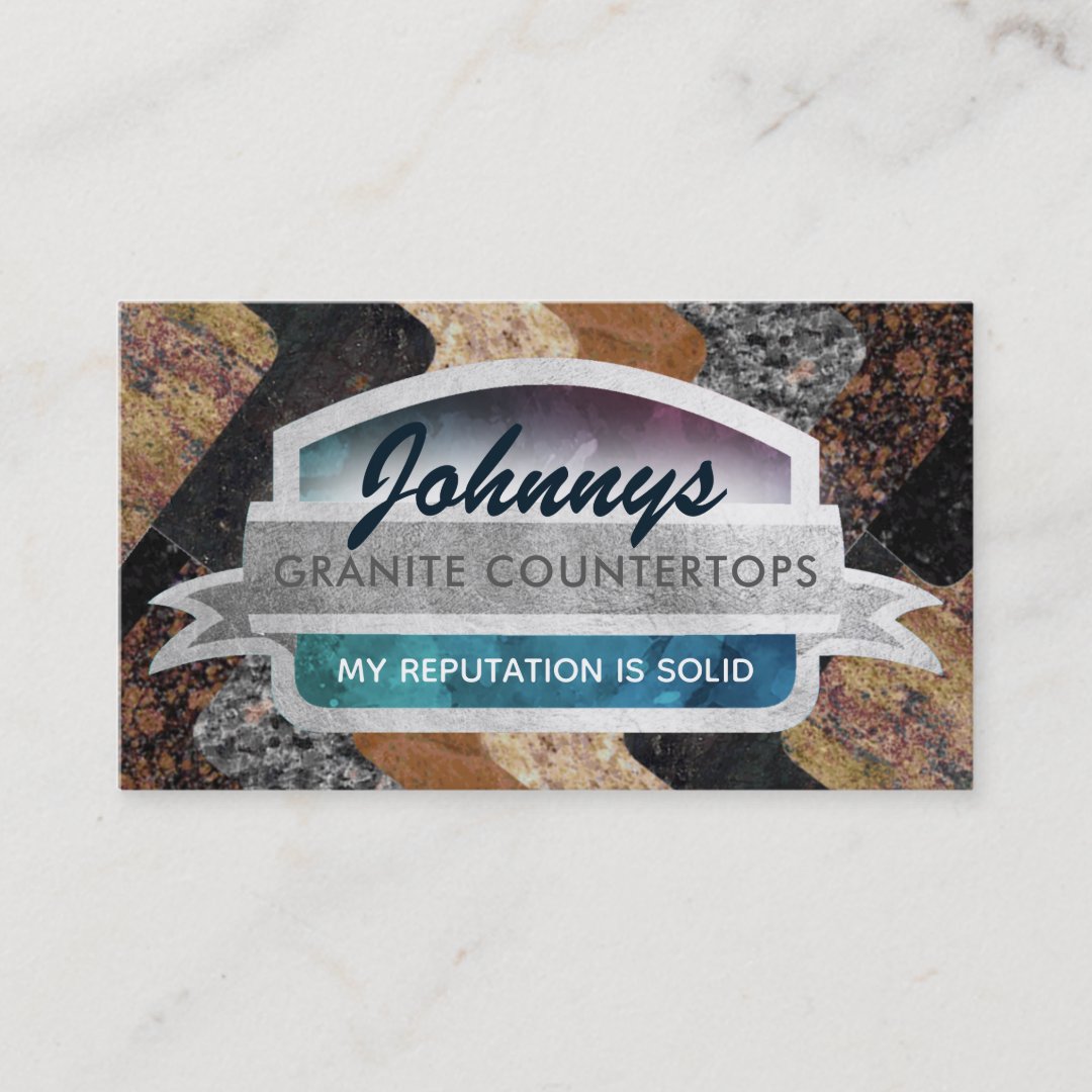 Granite Countertops Slogans Business Cards | Zazzle