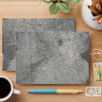 Granite Gray Stone Envelope | Zazzle