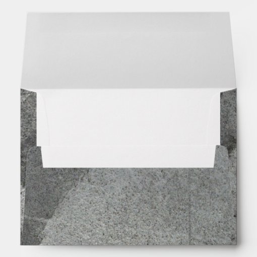 Granite Gray Stone Envelope | Zazzle