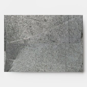Granite Gray Stone Envelope | Zazzle