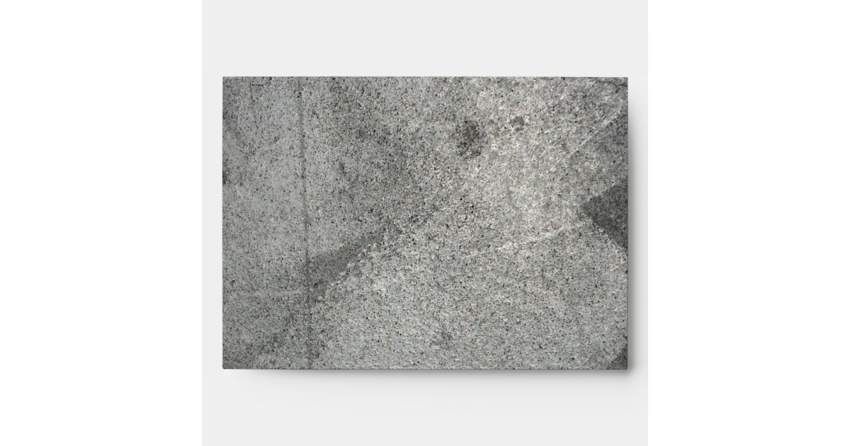 Granite Gray Stone Envelope | Zazzle