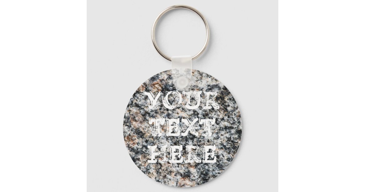 Granite - Hard Rock Keychain | Zazzle