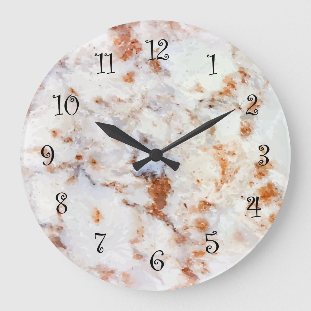 Granite Look Wall Kitchen Clocks | Zazzle