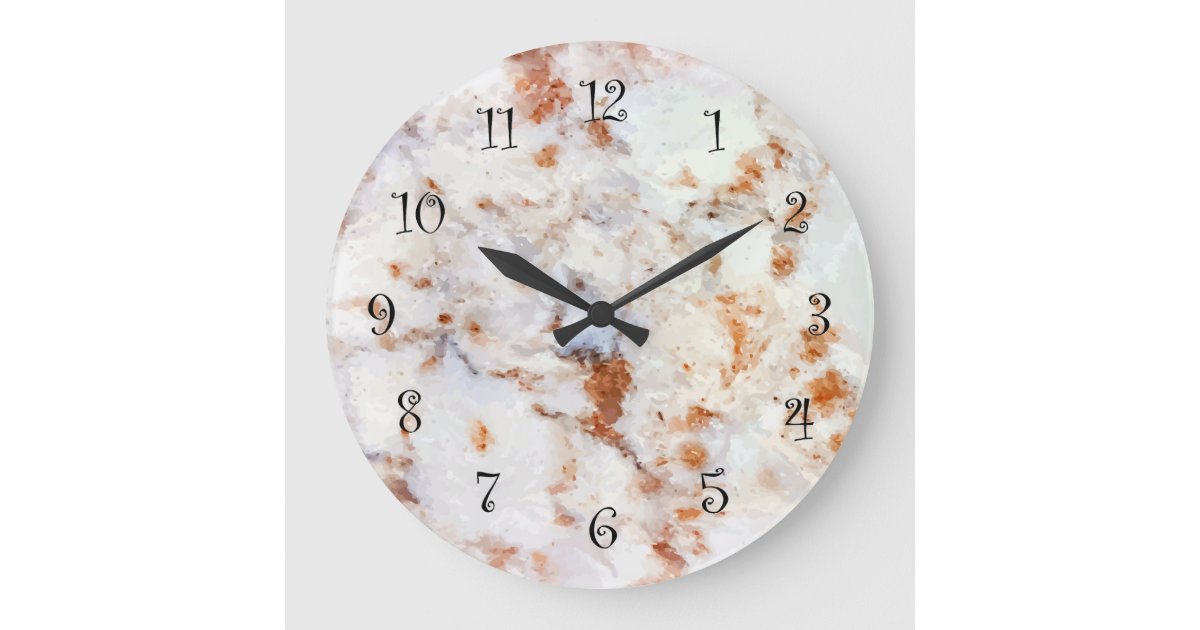 Granite Look Wall Kitchen Clocks | Zazzle