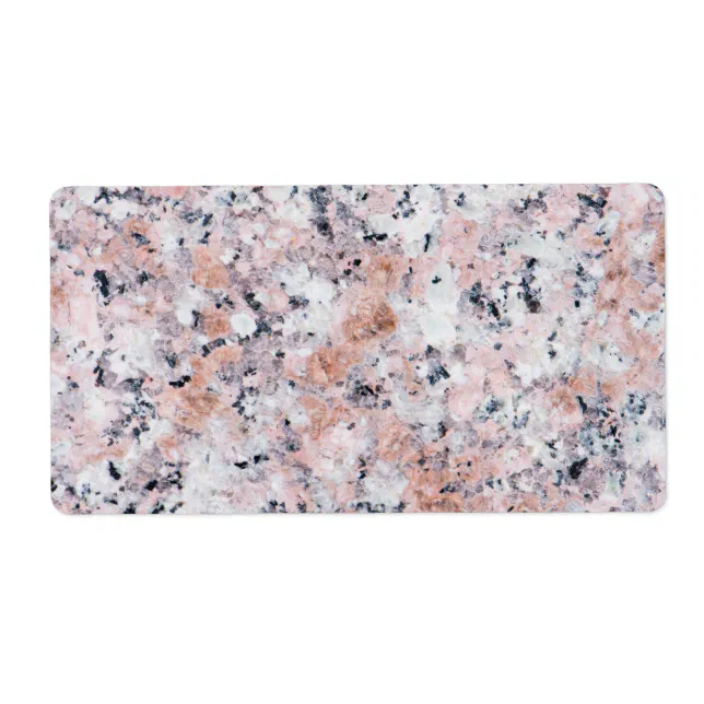 Granite pattern label | Zazzle