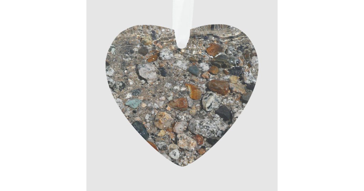 Granite Pebbles in Tenaya Lake at Yosemite Ornament | Zazzle