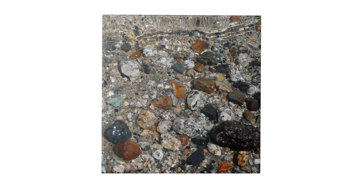 Granite Pebbles in Tenaya Lake at Yosemite Tile | Zazzle