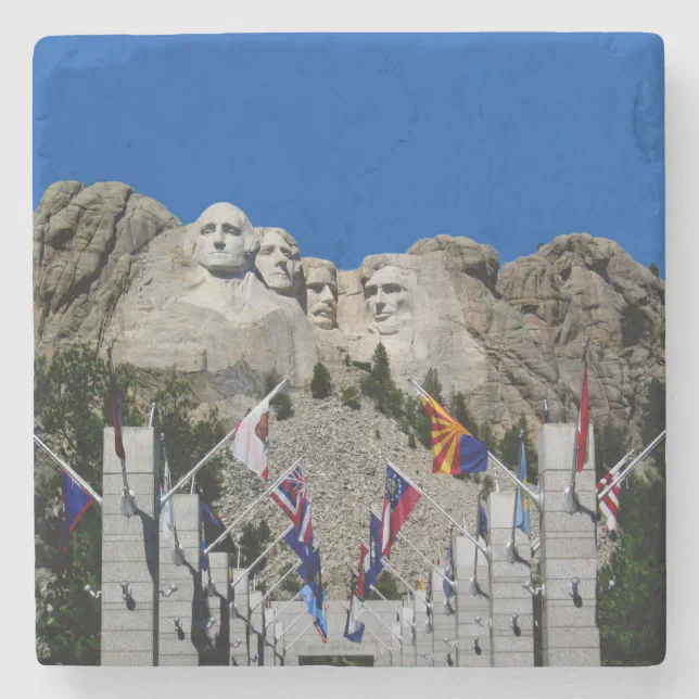 Granite Sculpture of American Presidents Stone Coaster | Zazzle