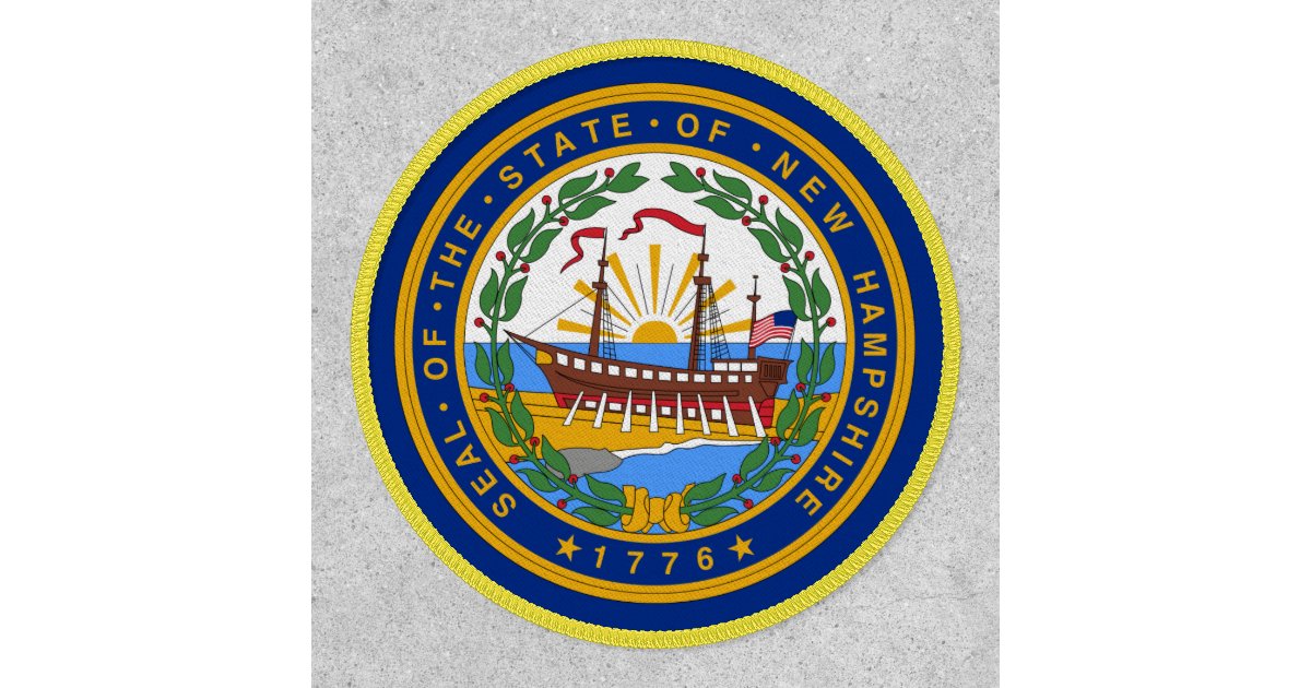 Granite Stater Seal, Seal of New Hampshire Patch | Zazzle