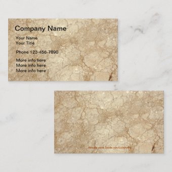 Granite Stone Look Background Business Card | Zazzle