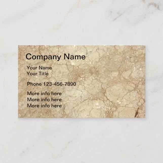 Granite Stone Look Background Business Card | Zazzle