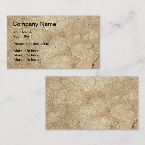 Granite Stone Look Background Business Card | Zazzle